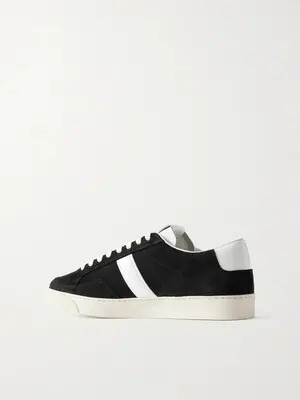 TOM FORD Blake Leather-trimmed Suede Sneakers