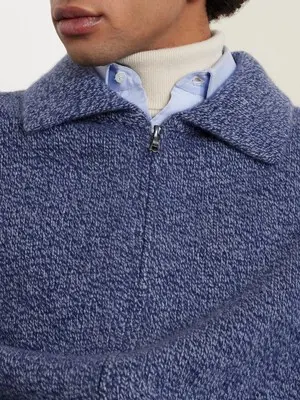 THE ELDER STATESMAN Hunter Cashmere Zip-up Cardigan