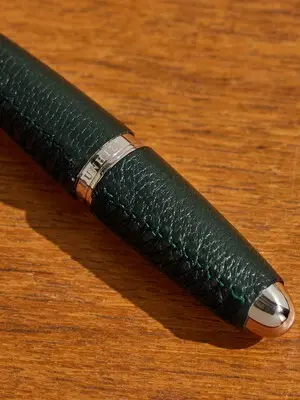 Dunhill Leather-trimmed Steel Corkscrew