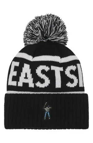 EASTSIDE GOLF Logo Pompom Beanie - Black