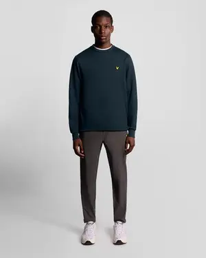 LYLE & SCOTT Crew Neck Long Sleeve Fly Fleece - Dark Navy