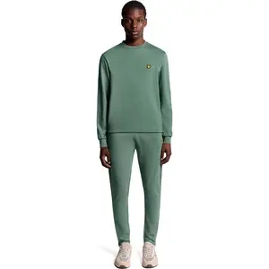 LYLE & SCOTT Crew Neck Long Sleeve Fleece - Silver Pine