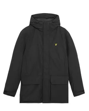 LYLE & SCOTT Long Sleeve Hooded Membrane Parka - Jet Black