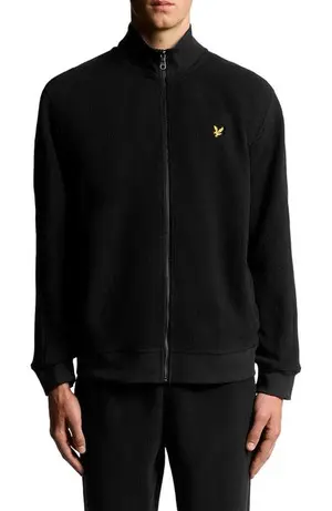 LYLE & SCOTT Long Sleeve Polar Fleece Track Jacket - Jet Black
