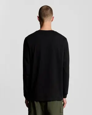 LYLE & SCOTT Plain Long Sleeve T-shirt - Jet Black