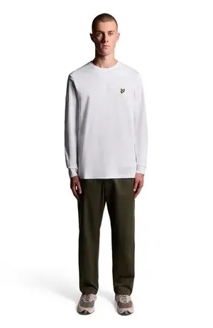 LYLE & SCOTT Plain Long Sleeve T-shirt - White