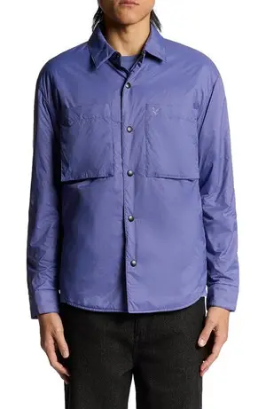 LYLE & SCOTT Long Sleeve Collared Insulated Overshirt - Twilight