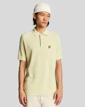LYLE & SCOTT Linen Blend Knitted Polo