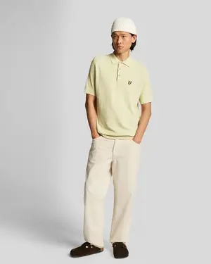 LYLE & SCOTT Linen Blend Knitted Polo