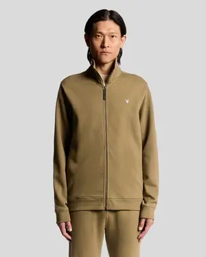 LYLE & SCOTT Diagonal Weave Zip Through Sweatshirt