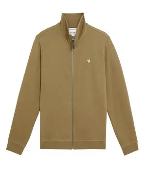 LYLE & SCOTT Diagonal Weave Zip Through Sweatshirt