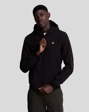 LYLE & SCOTT Fleece Back Softshell Jacket - Jet Black