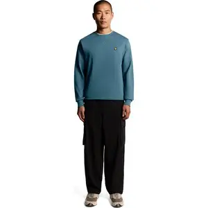 LYLE & SCOTT Crew Neck Cotton Sweater - Deep Water