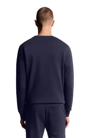 LYLE & SCOTT Crew Neck Cotton Sweater - Navy