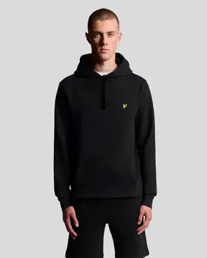 LYLE & SCOTT Long Sleeve Pullover Hoodie - Jet Black
