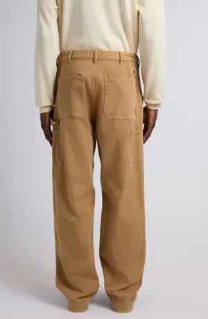 Moncler Cotton Stretch Twill Carpenter Pants - Camel