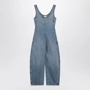 Alaïa Alaïa Rounded Denim Jumpsuit - Blue