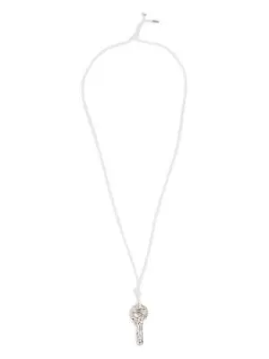 MAISON MARGIELA Key Pendant Necklace With Logo - Multicolor