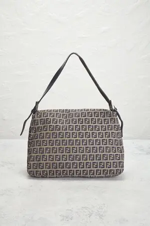 Fendi Zucchino Mama Baguette Shoulder Bag