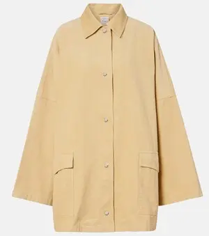 TOTEME Cotton Corduroy Overshirt - Beige