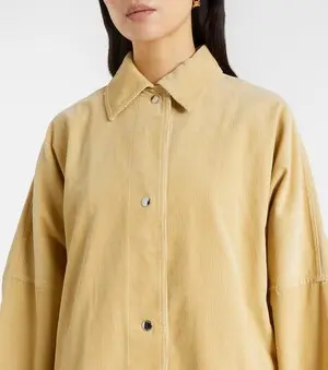 TOTEME Cotton Corduroy Overshirt - Beige
