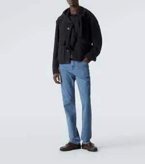Canali Cotton Crewneck Sweater - Blue