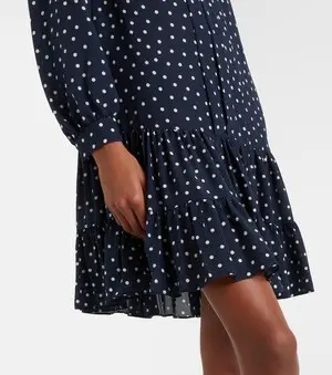 Rixo Valetta Polka-dot Silk Crêpe Minidress