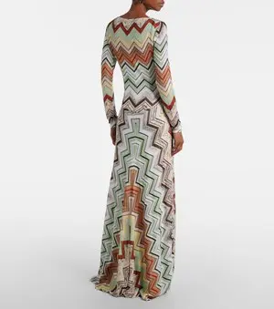 Missoni Chevron Maxi Dress - Multicoloured