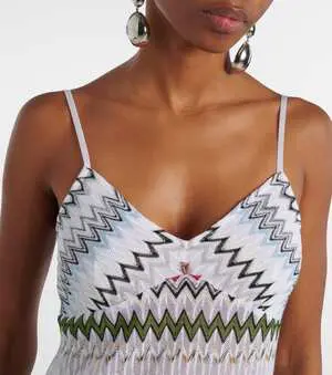 Missoni Chevron Lamé Tank Top - Multicoloured