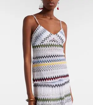 Missoni Chevron Lamé Tank Top - Multicoloured