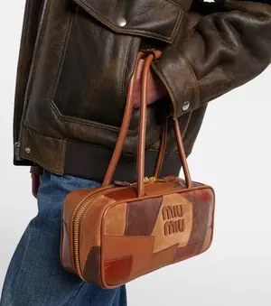 Miu Miu Beau Small Leather Top-handle Bag - Brown