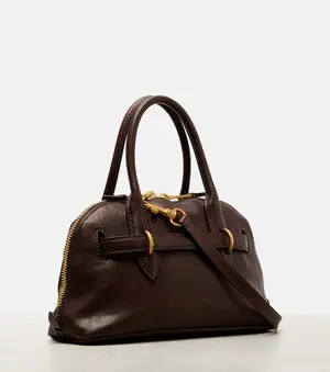 Miu Miu Aventure Leather Tote Bag - Brown