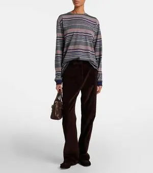 Miu Miu Aventure Leather Tote Bag - Brown
