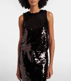 Staud Sequined Top - Brown