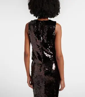 Staud Sequined Top - Brown