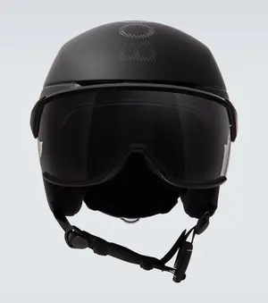 Bogner Leather-trimmed Ski Helmet - Black
