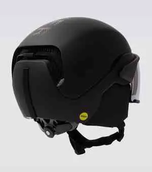 Bogner Leather-trimmed Ski Helmet - Black