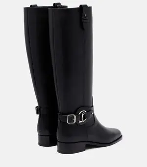 CHRISTIAN LOUBOUTIN Dianouchette Leather Biker Boots