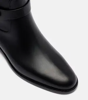 CHRISTIAN LOUBOUTIN Dianouchette Leather Biker Boots