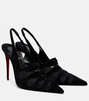 CHRISTIAN LOUBOUTIN Circus Max Slingback Pumps - Black