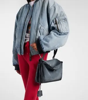 Balenciaga Rodeo Small Suede Top Handle Bag - Grey