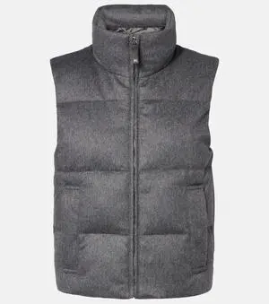 Max Mara The Cube Amoroso Cashmere Down Vest