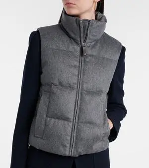 Max Mara The Cube Amoroso Cashmere Down Vest