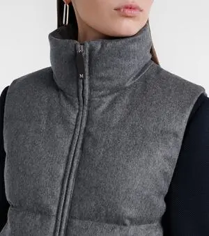 Max Mara The Cube Amoroso Cashmere Down Vest