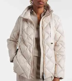 Max Mara The Cube Soft B Quilted Down Jacket - Beige