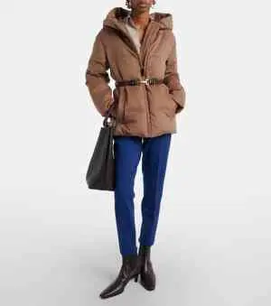 Max Mara The Cube Corona Camel Hair Puffer Jacket