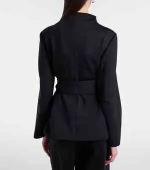Max Mara Talamo Belted Jersey Blazer