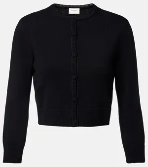Saint Laurent Wool Cardigan - Black