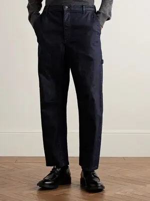 NILI LOTAN Carpenter Straight-leg Cropped Jeans