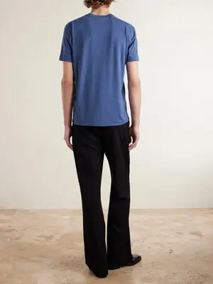 TOM FORD Lyocell And Cotton-blend T-shirt - Blue